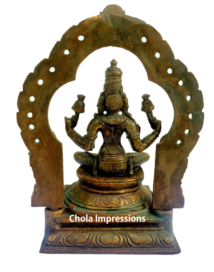 Buy Lakshmi Devi Panchaloha bronze statue in authentic, traditional ...