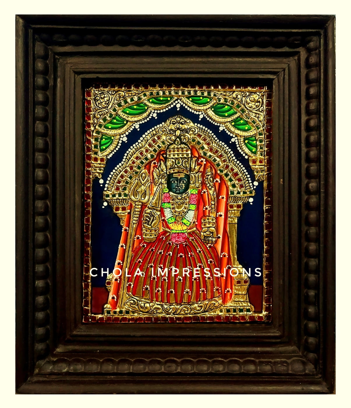 Buy Punnai Nalloor Mariamman Tanjore Painting