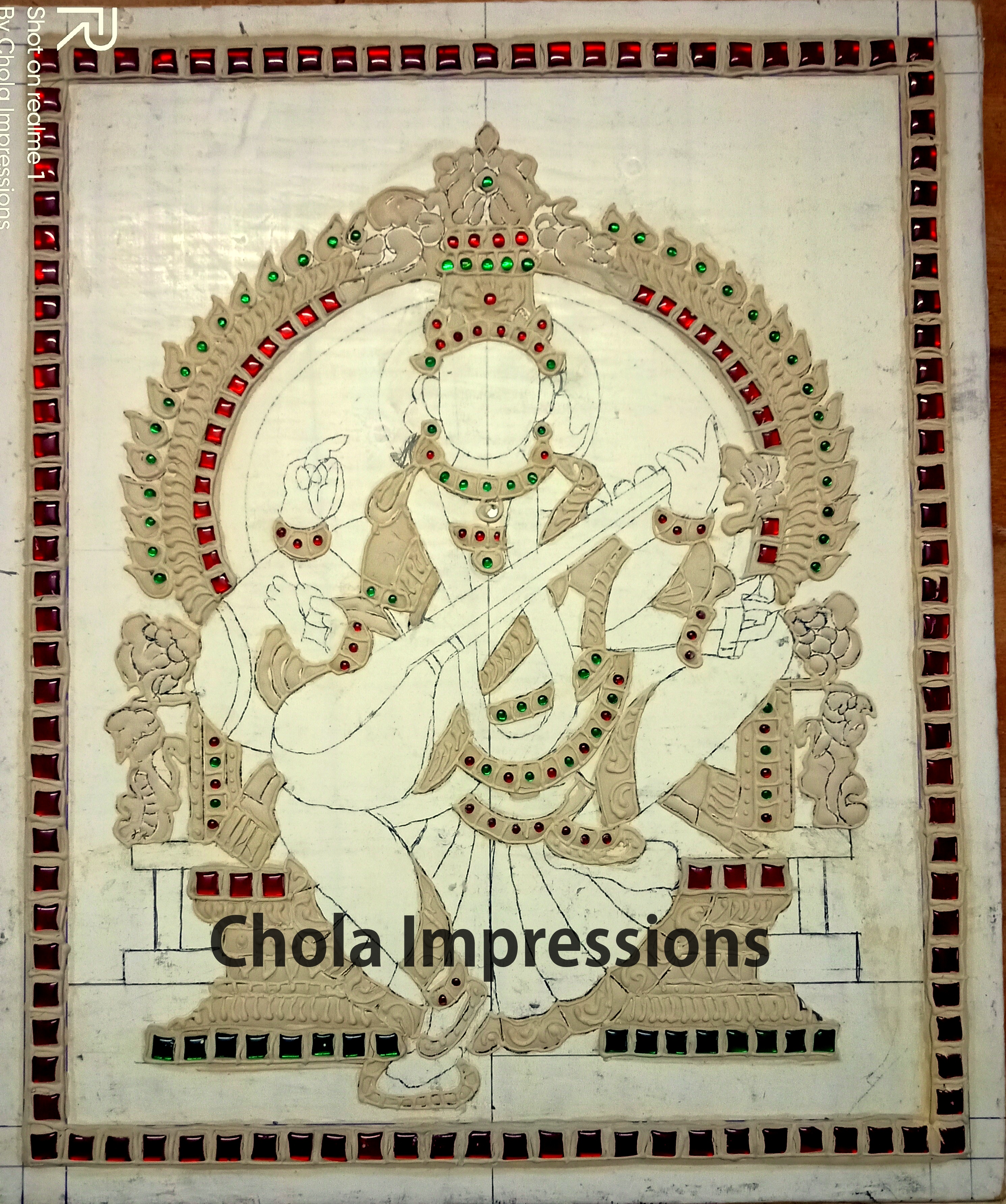 Buy Saraswati ready made Tanjore muck board